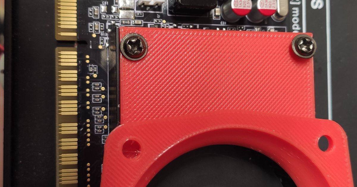 GPU Cooler with 60mm Fan by DirkHoefle | Download free STL model ...