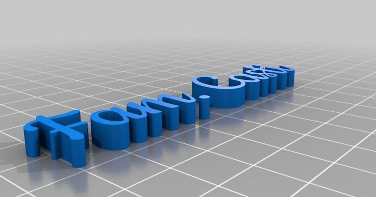 My Customized Text by ceciui | Download free STL model | Printables.com