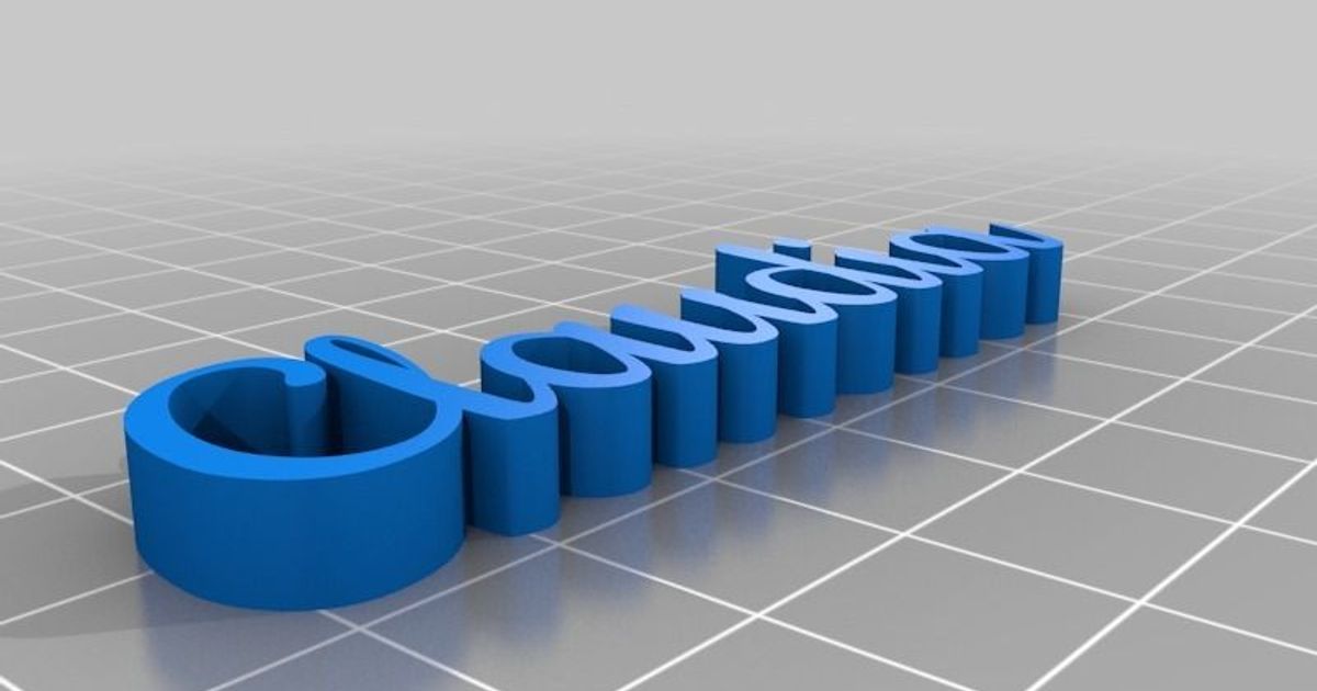 My Customized Text by ceciui | Download free STL model | Printables.com