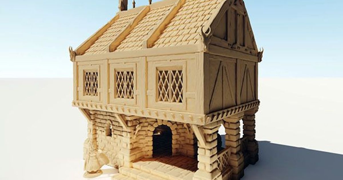 Ulvheim Small Merchant House von Code2 | Kostenloses STL-Modell ...