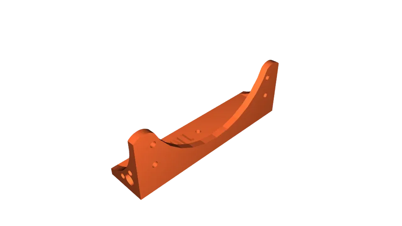 240mm PC Radiator Mounting Bracket by TheMakersWorkbench | Download ...