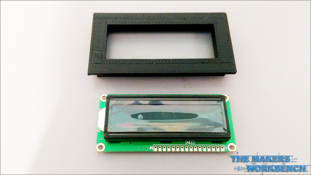 Panel Mount 16x2 LCD Bezel por TheMakersWorkbench | Descargar modelo ...
