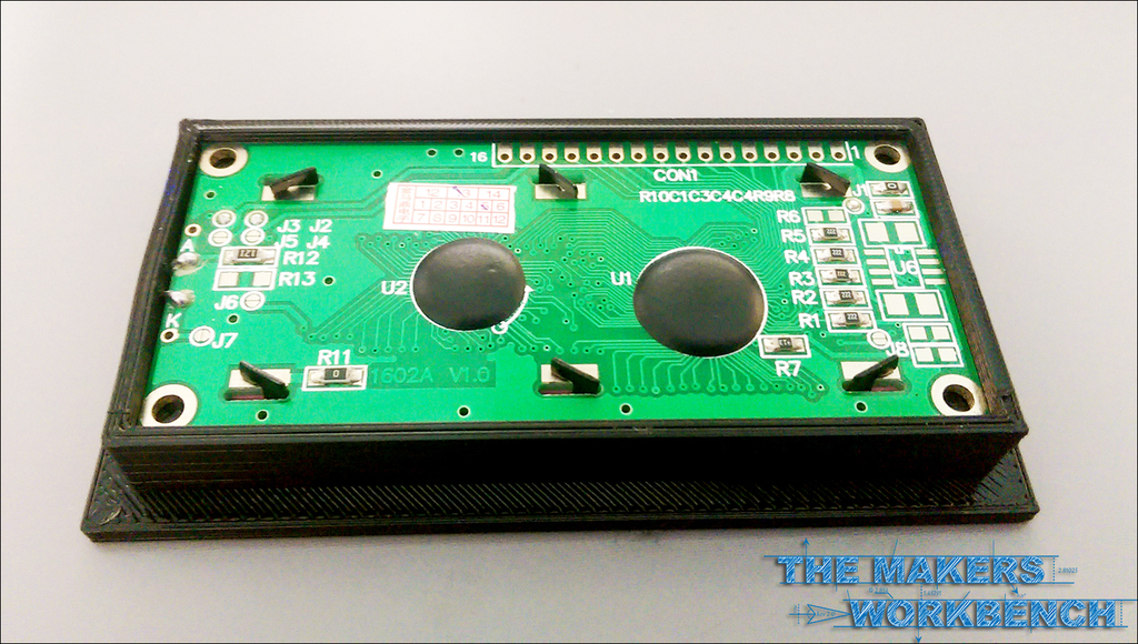 Panel Mount 16x2 LCD Bezel by TheMakersWorkbench | Download free STL ...