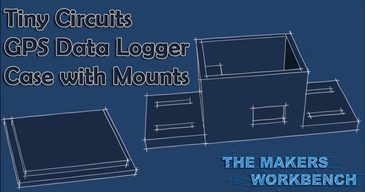 Case for TinyCircuits GPS Data Logger Stack by TheMakersWorkbench | Download free STL model ...