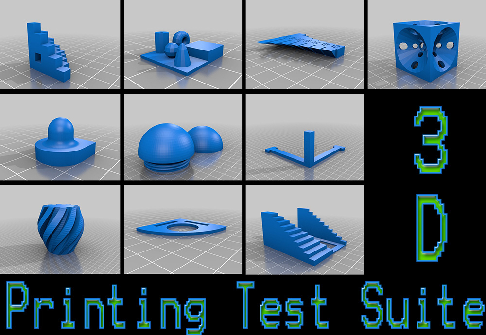 Printer Test Suite by TheMakersWorkbench | Download free STL model ...