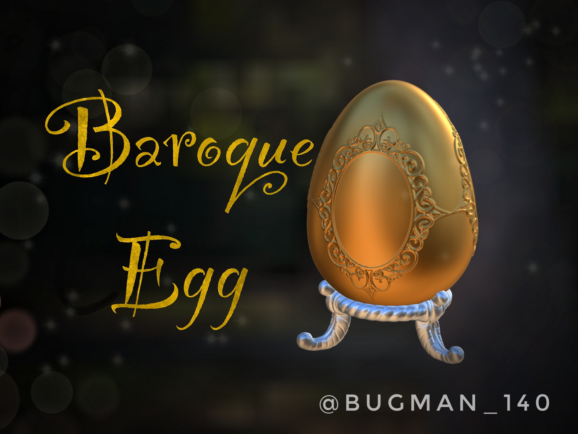 Baroque Egg by Bugman_140 | Download free STL model | Printables.com