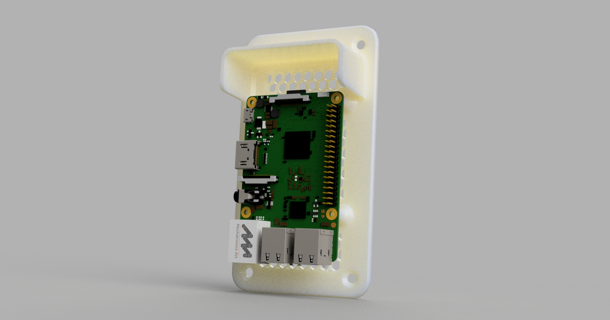 Wall Mounting plate for RaspberryPi by Chevdor | Download free STL ...