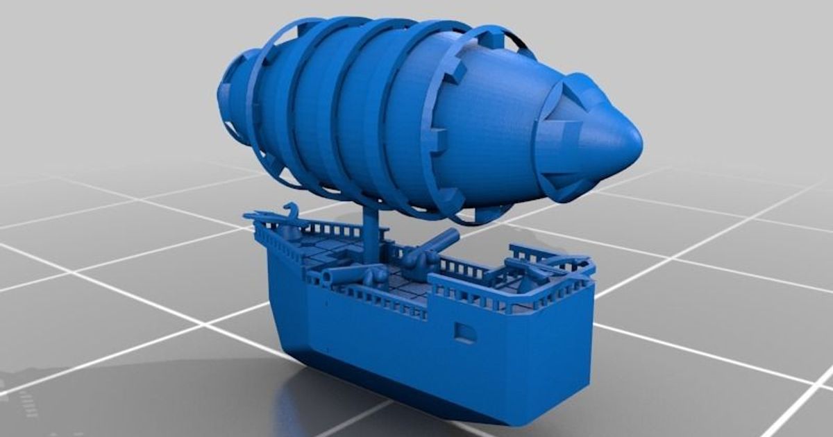 Modular 28mm Scale Ships ~ Air by Ethan Kohlbacher | Download free STL ...