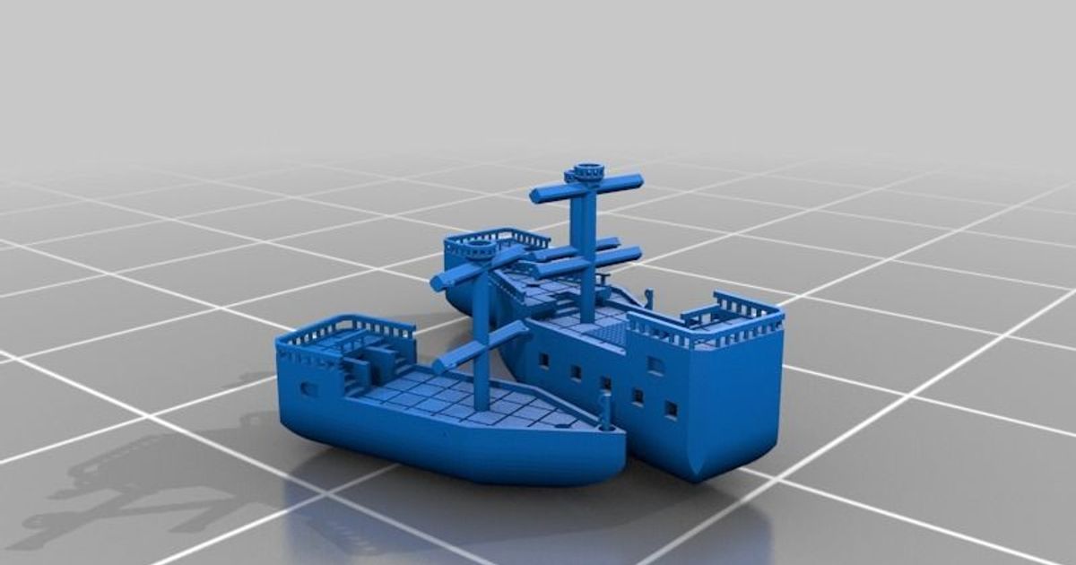 Modular 28mm Scale Ships by Ethan Kohlbacher | Download free STL model ...