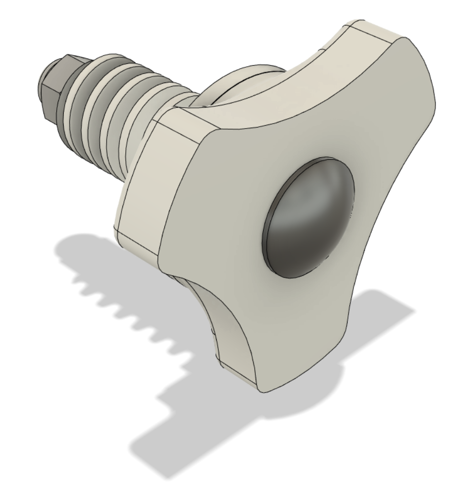 Retainer bolt for bottom tray in Kliko waste container by Anwira ...