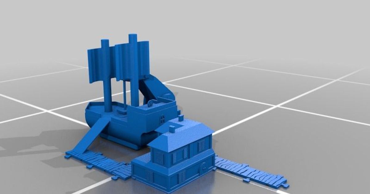 1cm scale docks by Ethan Kohlbacher | Download free STL model | Printables.com