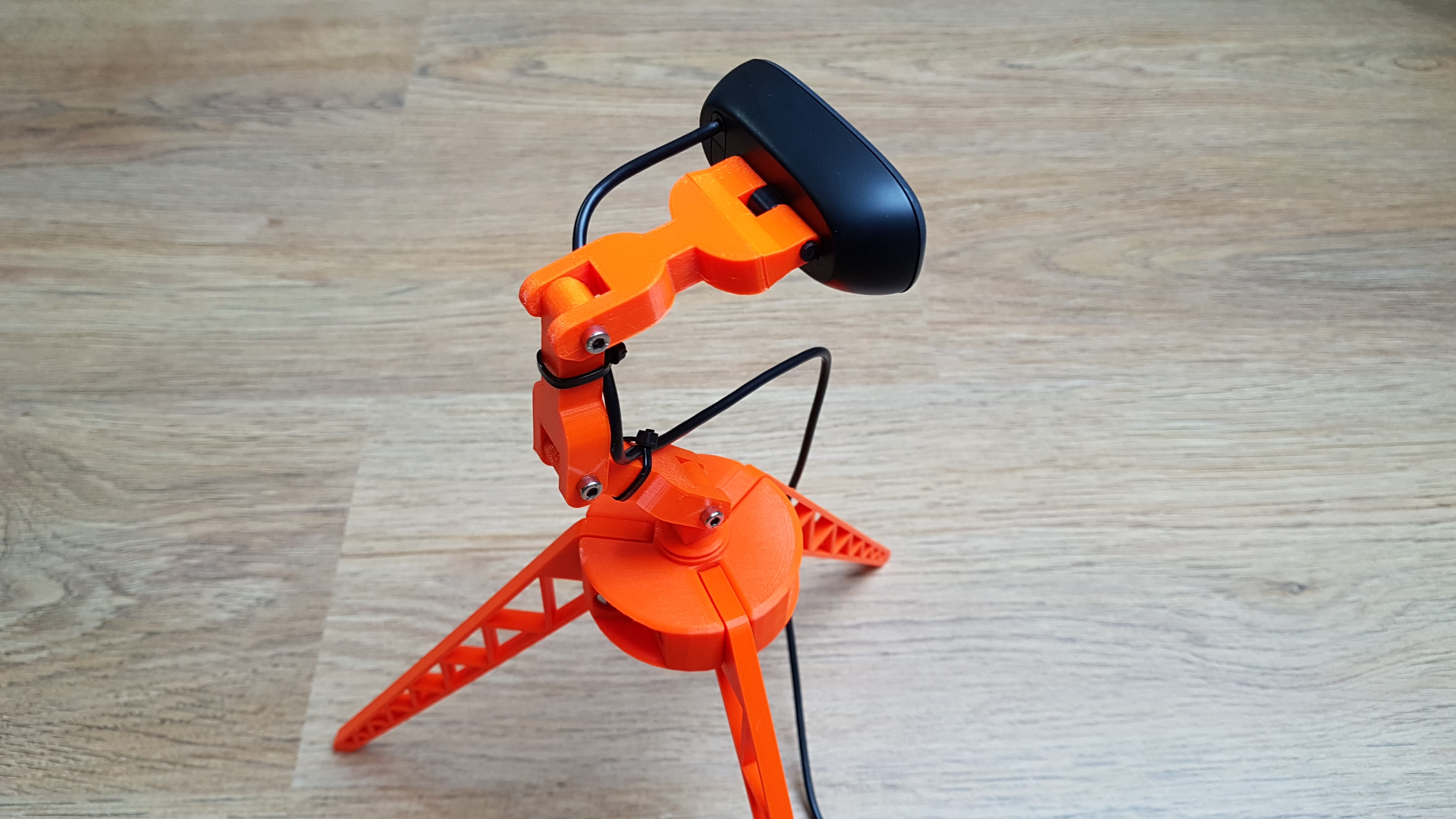 Logitech C270 camera holder on tripod adapter by HD_Creator | Download ...