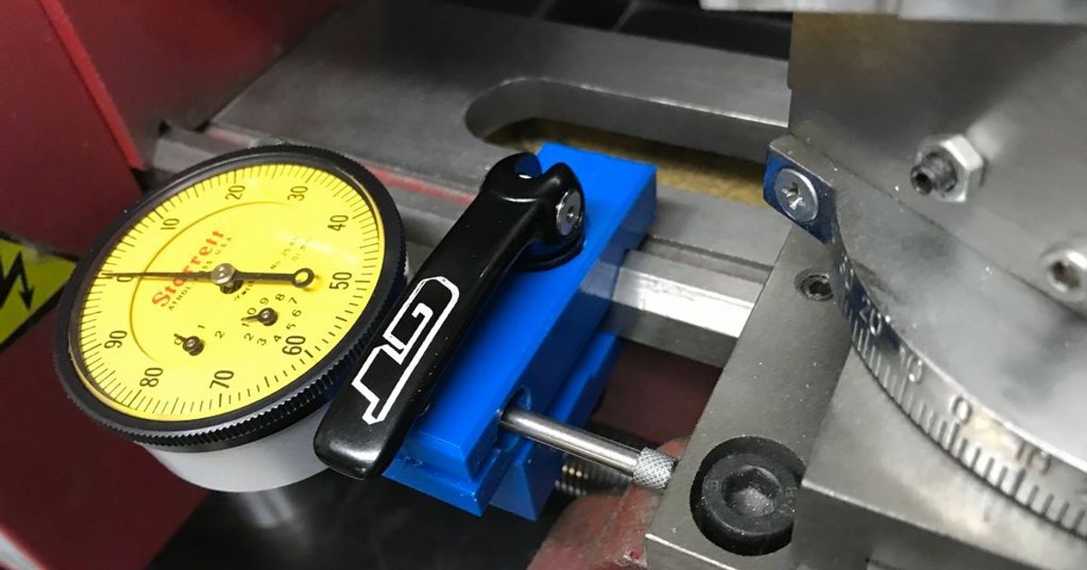 Mini Lathe Dial Indicator Holder by Construtor | Download free STL ...