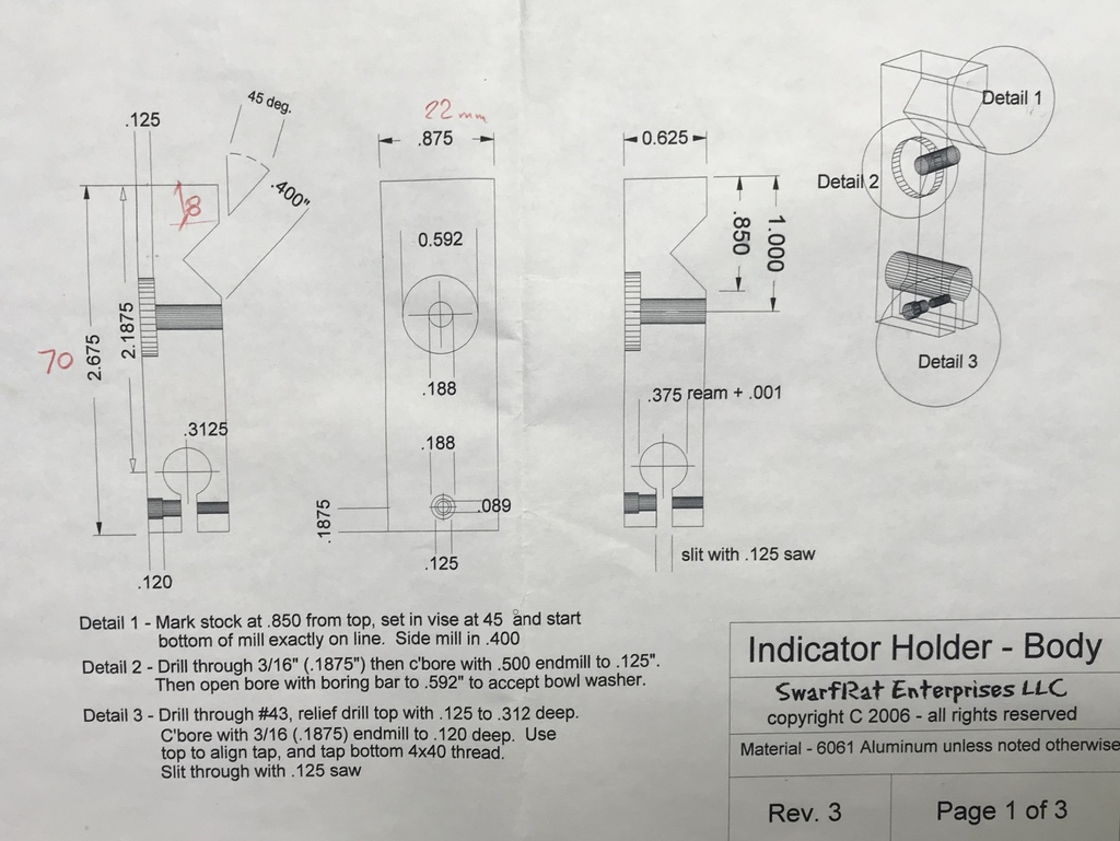 Mini Lathe Dial Indicator Holder by Construtor | Download free STL ...