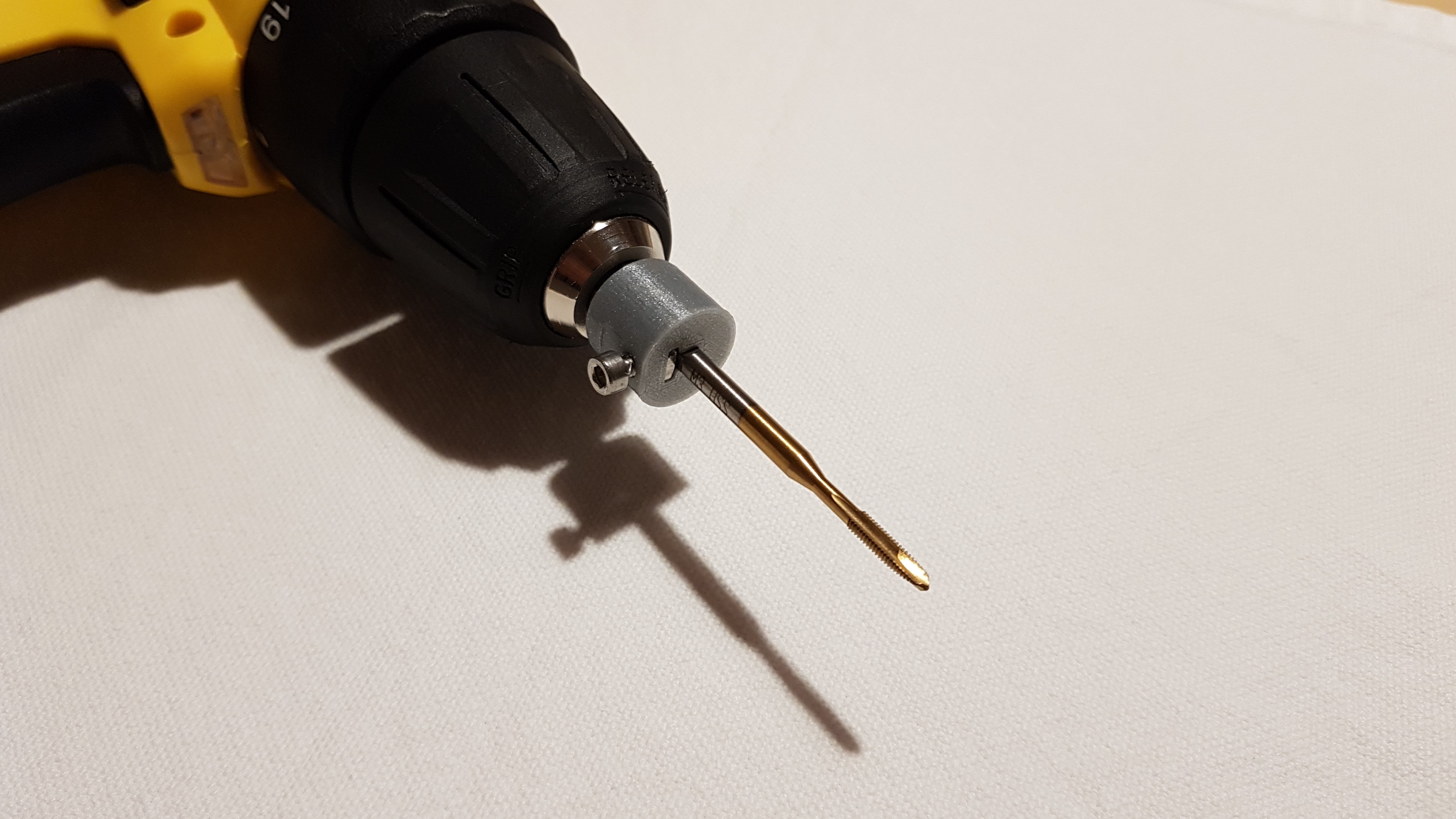 Thread cutter to cordless screwdriver adapter by HD_Creator | Download ...