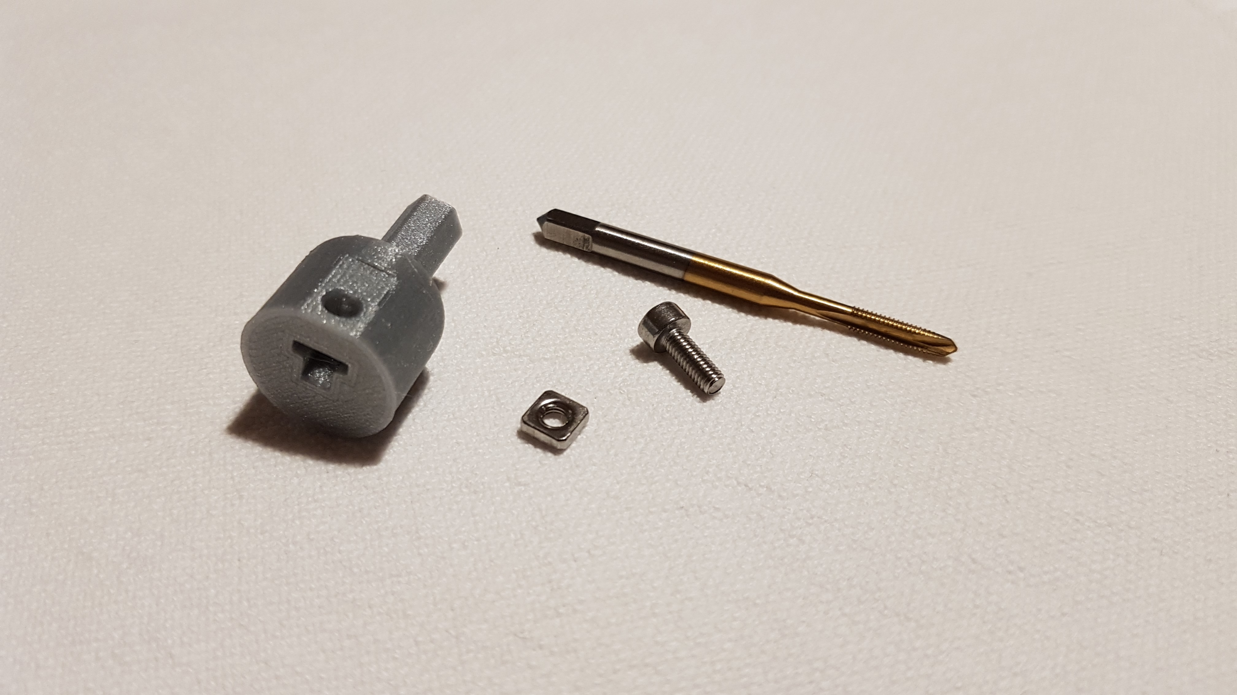 Thread cutter to cordless screwdriver adapter by HD_Creator | Download ...