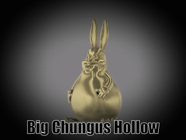 Big Chungus (Hollow) by Nick-ko | Download free STL model | Printables.com