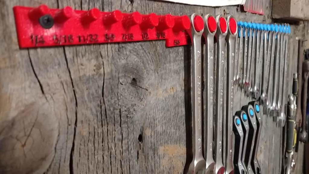 Customizable Wrench Rack v2 by cperiod | Download free STL model ...