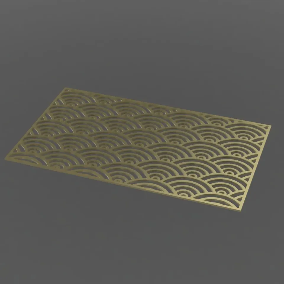 Japanese Fish Scale Pattern by Nick-ko | Download free STL model ...