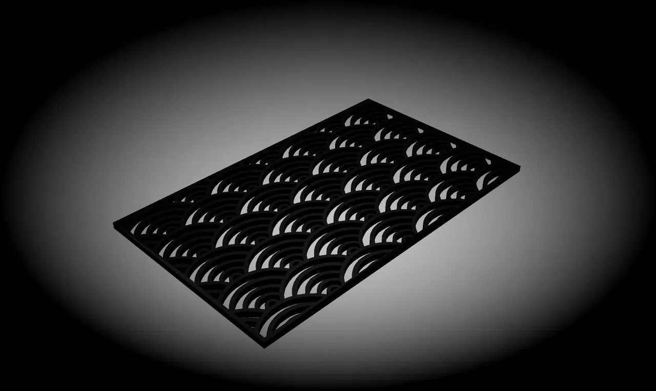 Japanese Fish Scale Pattern by Nick-ko | Download free STL model ...