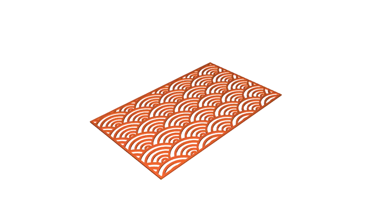 Japanese Fish Scale Pattern by Nick-ko | Download free STL model ...