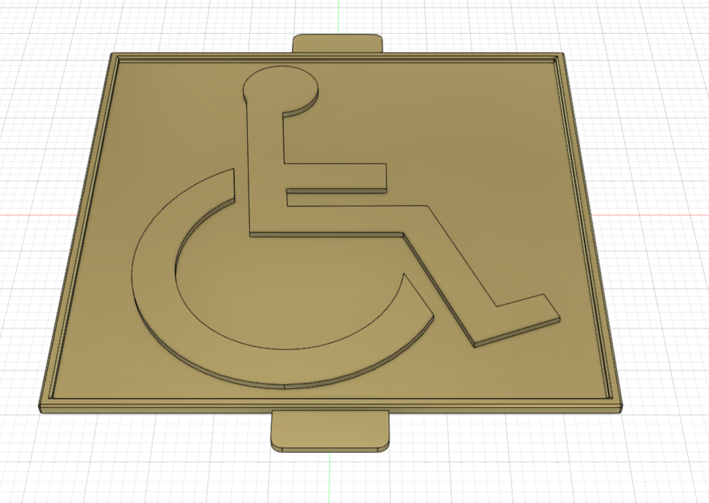 wheelchair access sign by Nick-ko | Download free STL model ...