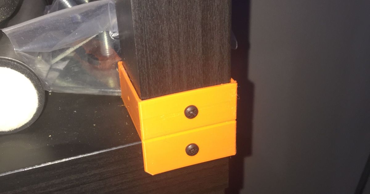 ikea lack stack adapter with Holes by Paul3D | Download free STL model ...