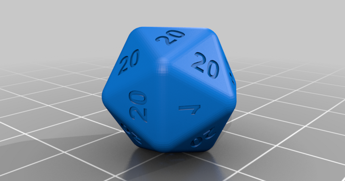 D20: 19: 20s, 1: 1 by Jogaklaa | Download free STL model | Printables.com