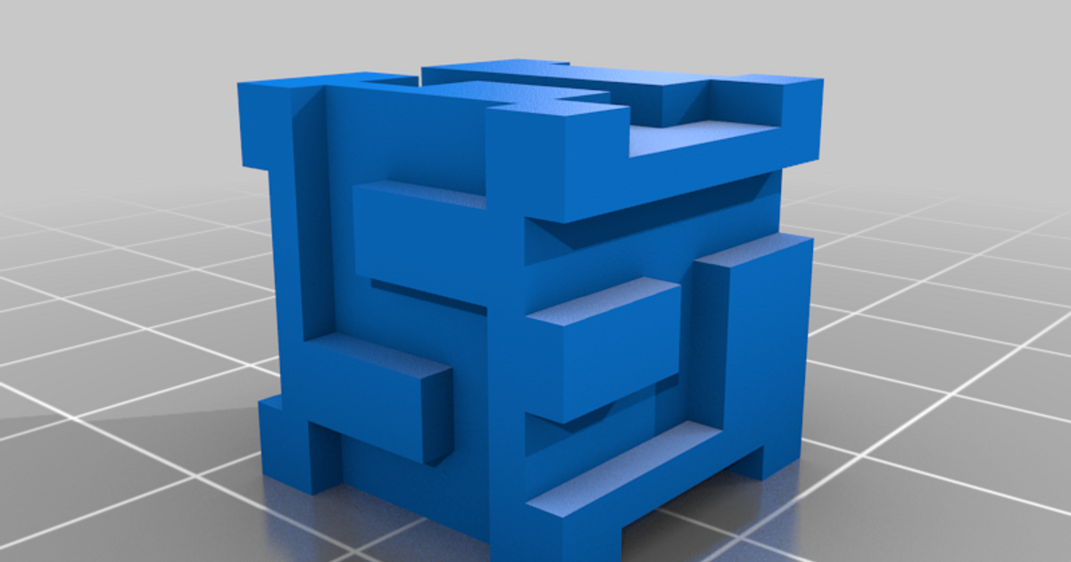 Negative Space D6 by pvillano | Download free STL model | Printables.com