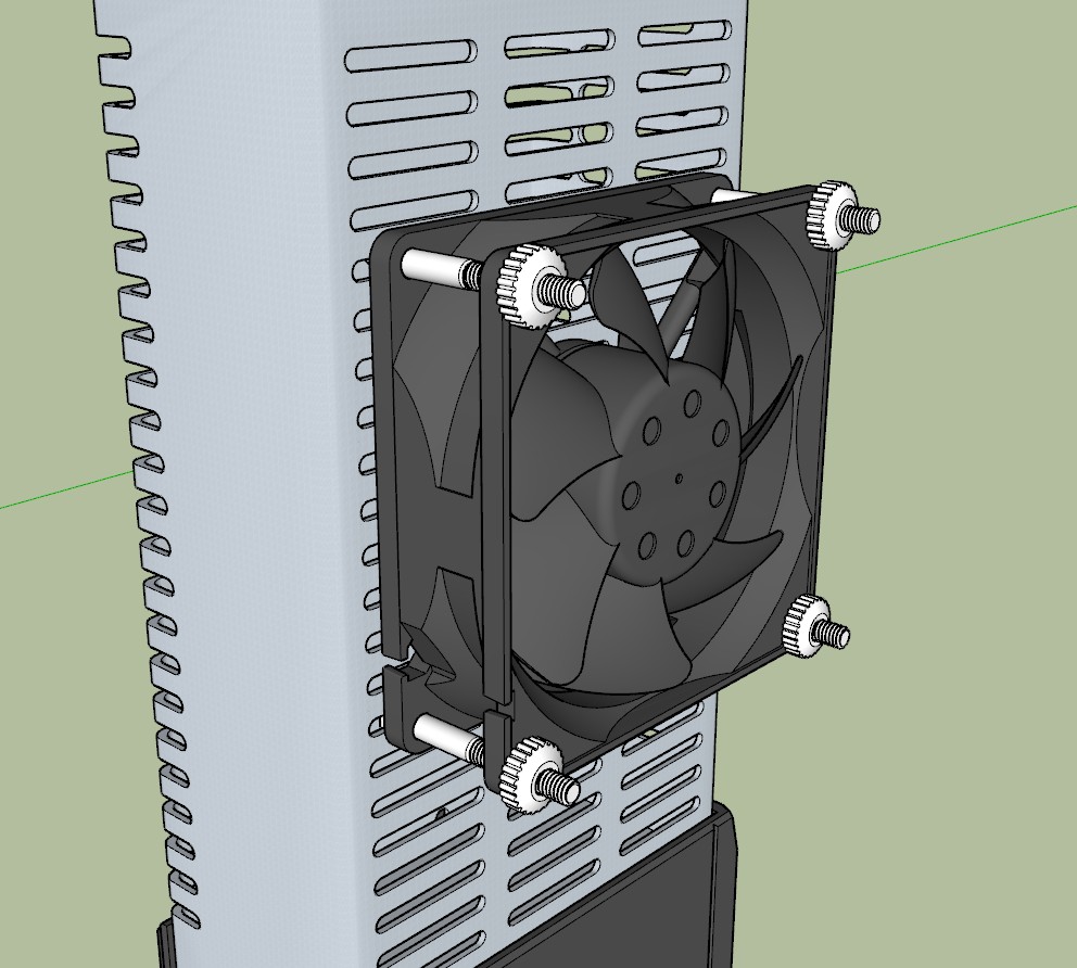 Prusa i3 MK2S 80mm PSU Fan Mount (2 options) by SoundDoc | Download ...