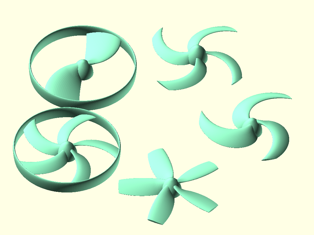 Elliptical-blade NACA airfoil propeller library by Anachronist ...