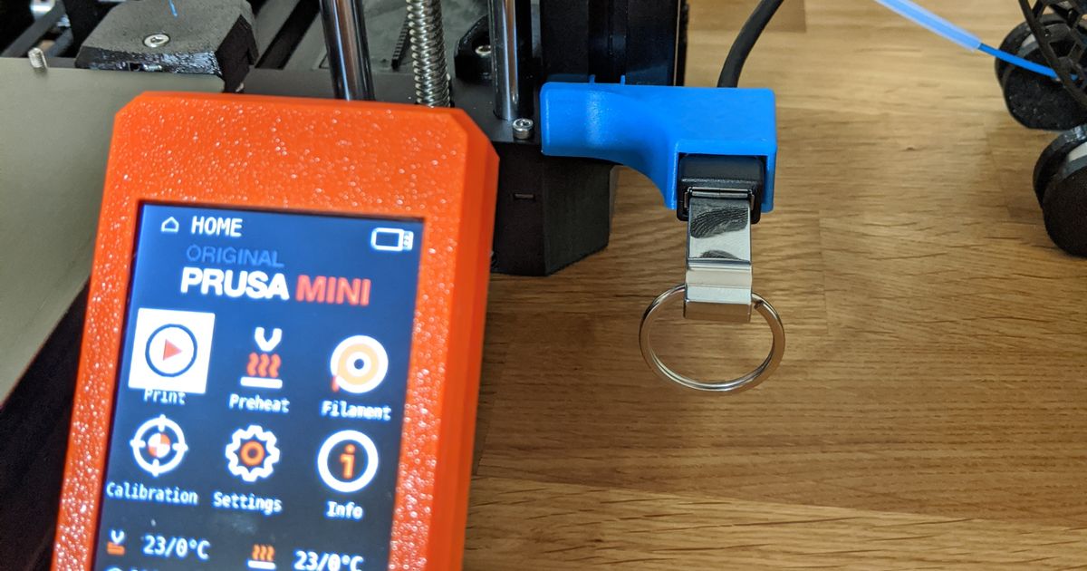 Prusa Mini USB extension snap fit mount (no hardware required) by Steam ...