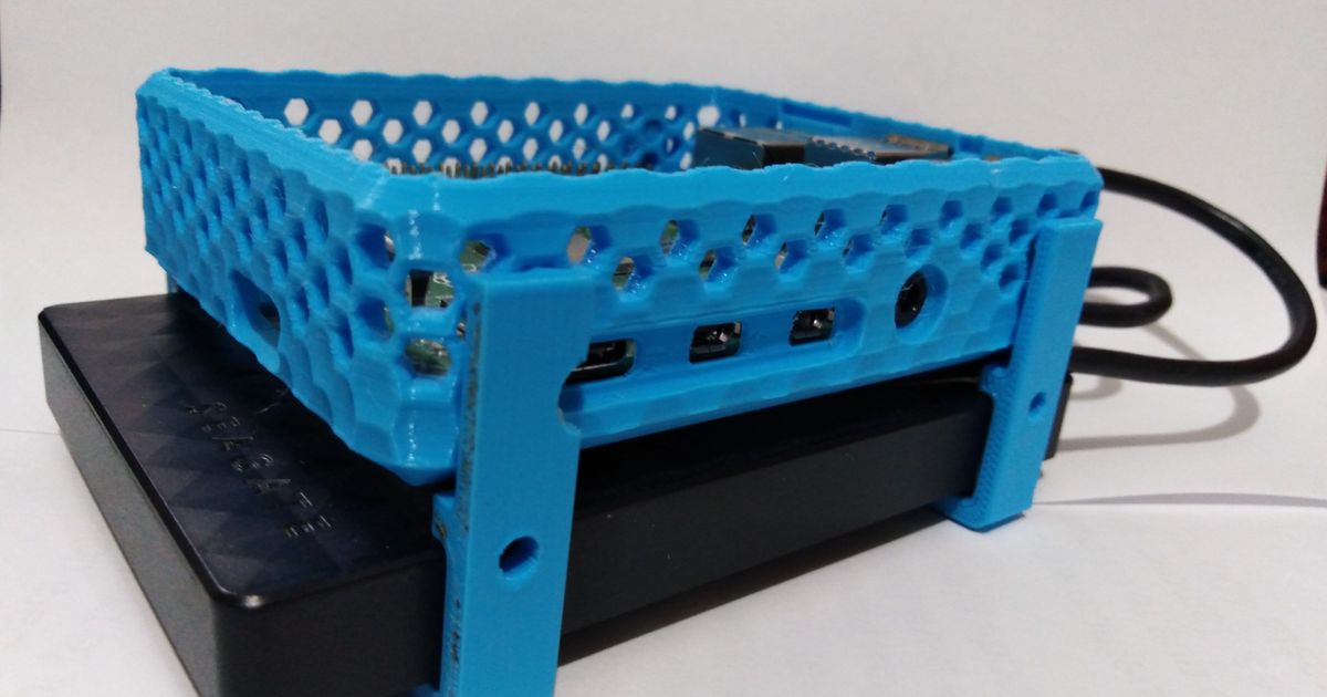 Stackable external HDD mount by econdes | Download free STL model ...