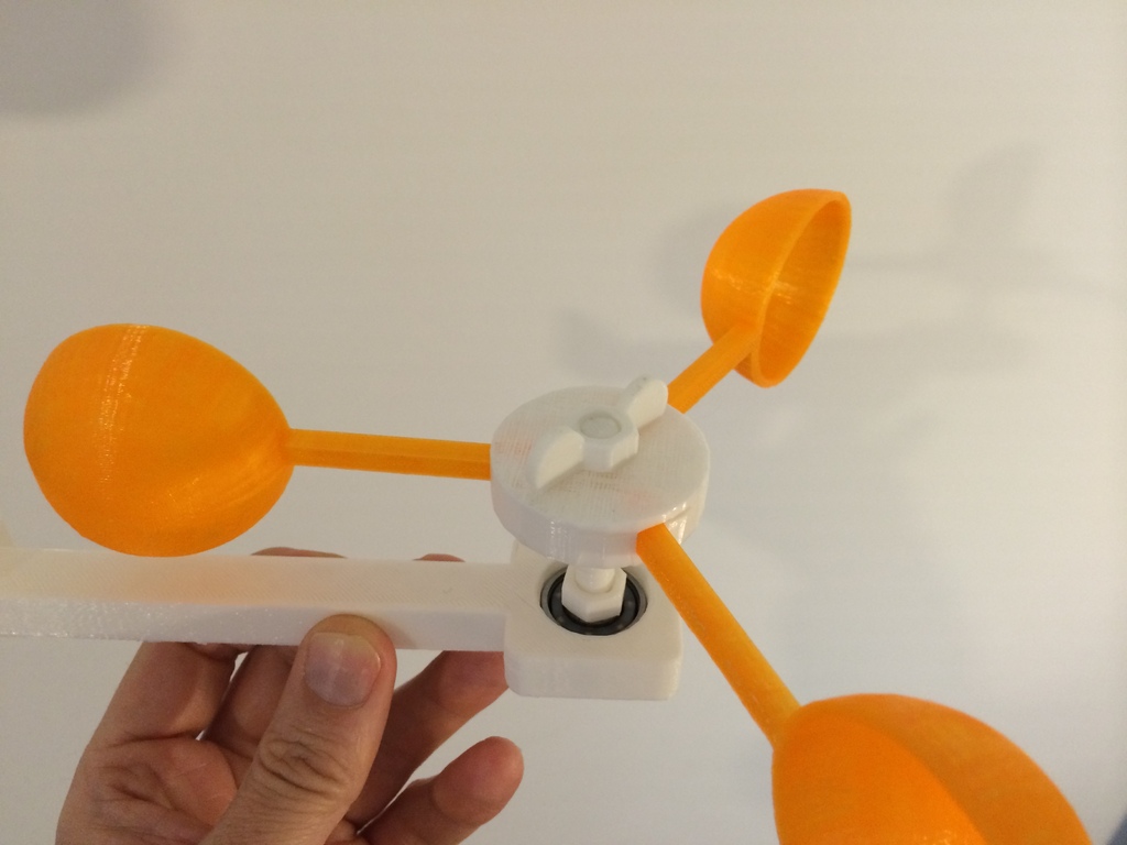 Anemometer - Low Friction Upright by DigitalUrban | Download free STL ...