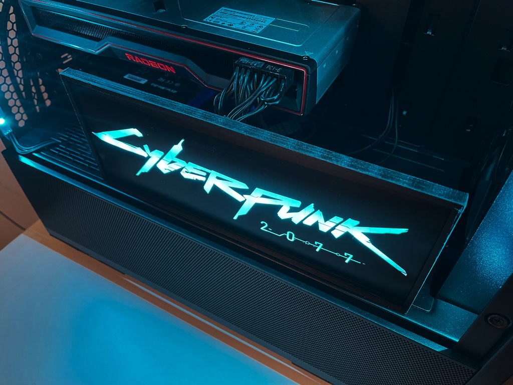 RGB LED Frame (w/ Cyberpunk Overlay) by LilMikey | Download free STL ...