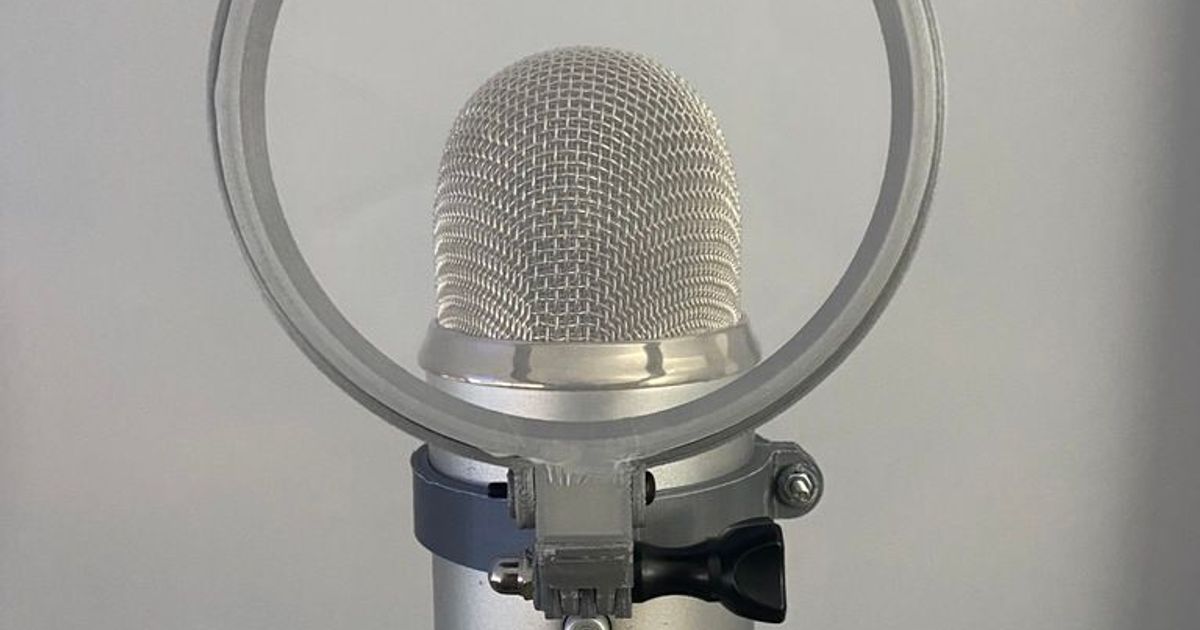 Blue Yeti Pop Filter by LilMikey | Download free STL model | Printables.com