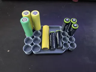 AA Battery Tray by webRat | Download free STL model | Printables.com