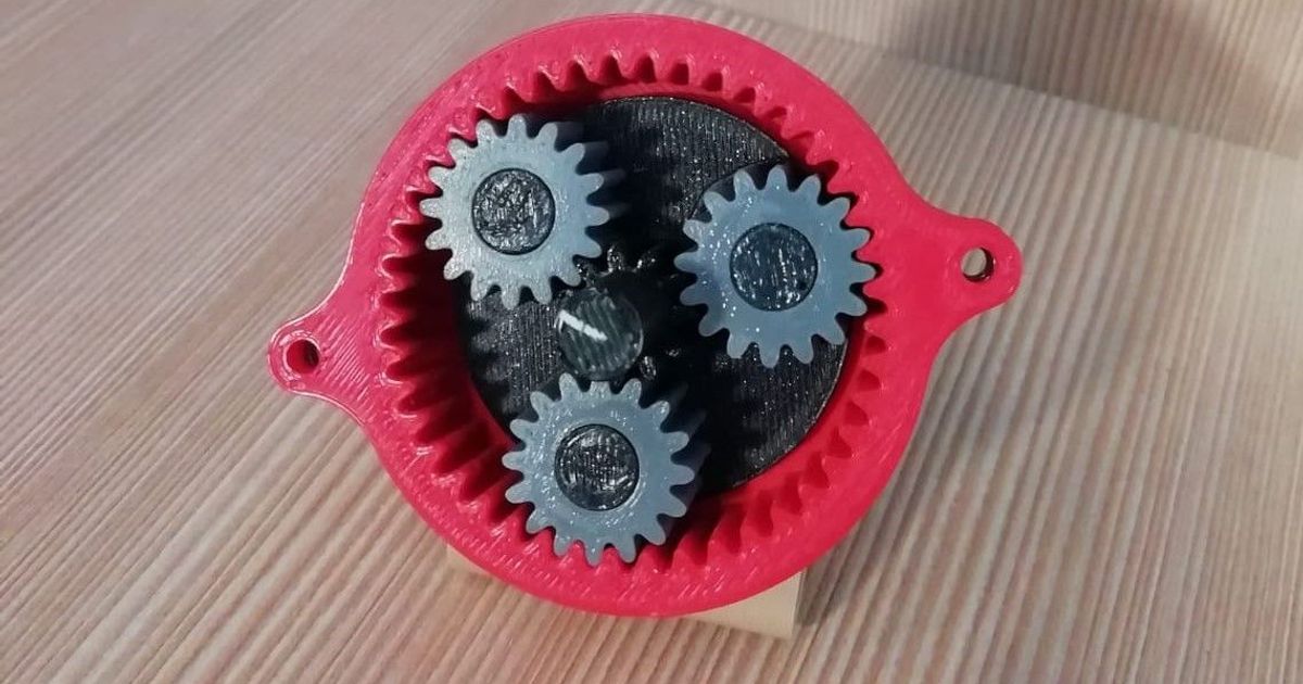 5:1 Planetary gearbox by shooter | Download free STL model | Printables.com