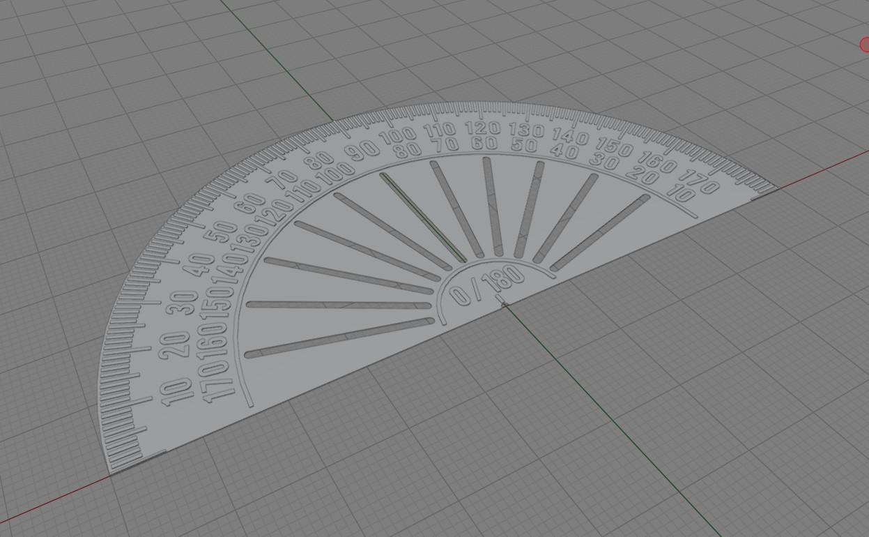 The SMALLEST protractor for drawing (transparent) by Tol | Download ...