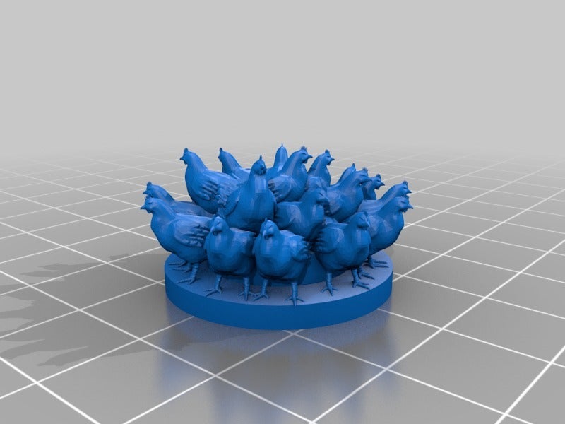SWARM OF CHICKENS by MZ4250 | Download free STL model | Printables.com