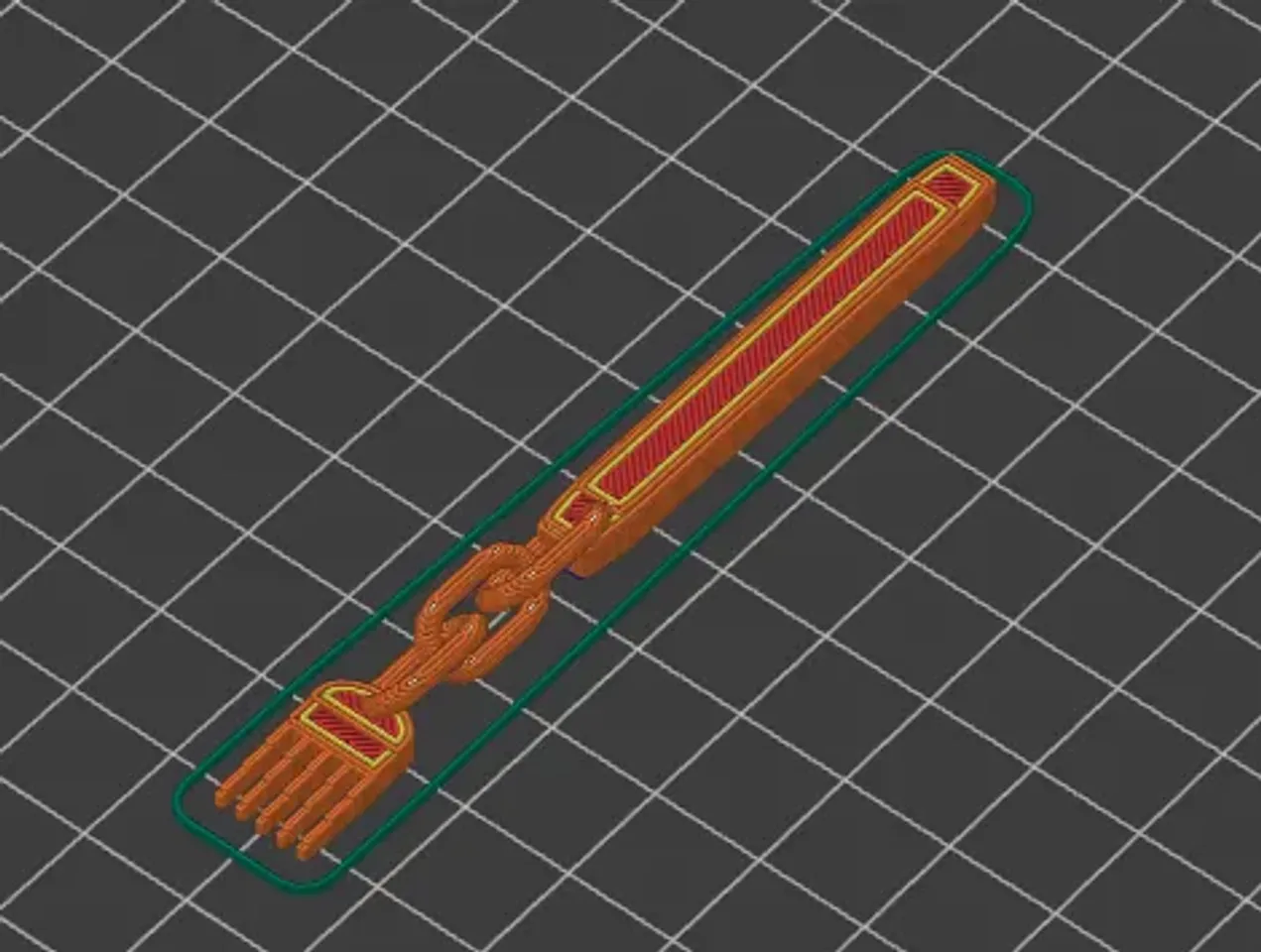 Useless Chain Fork by flansch | Download free STL model | Printables.com