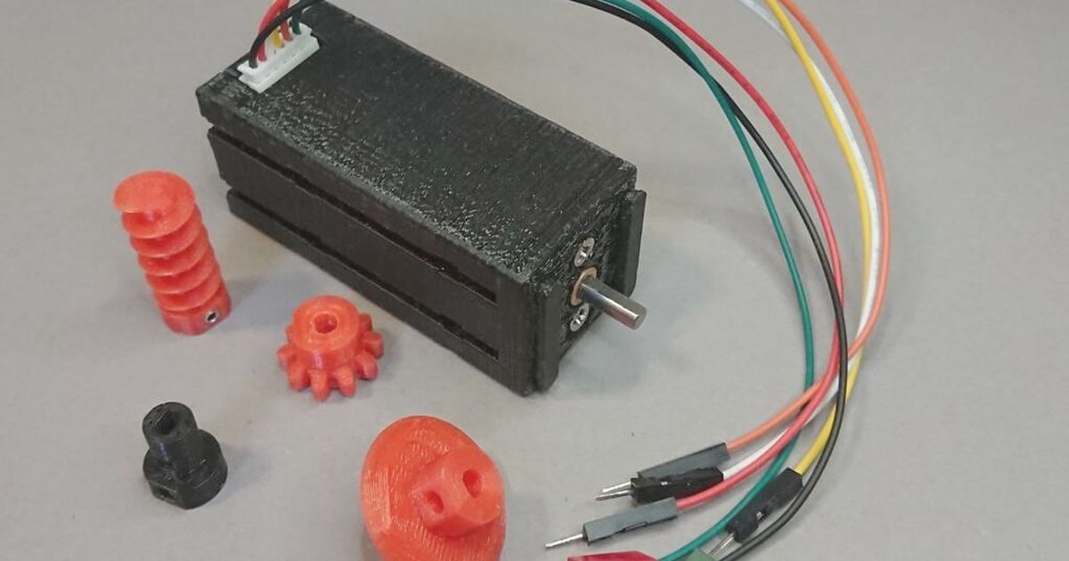 Geared DC-Encoder-Motor enclosure for fischertechnik por juh ...