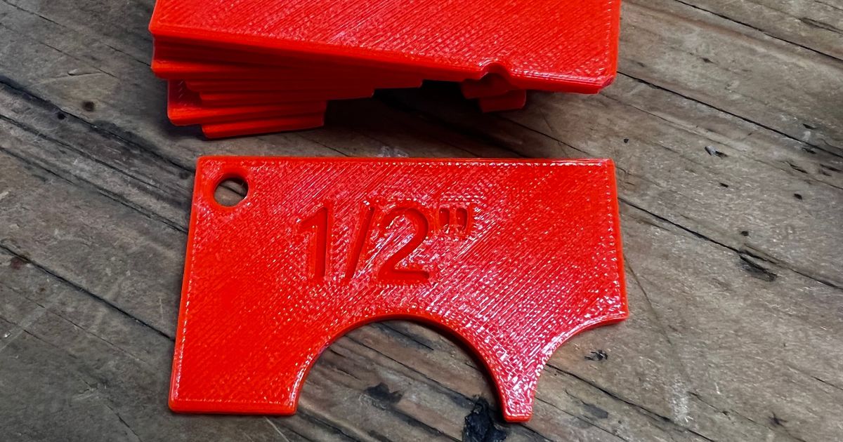 Imperial Radius gauges by EngMike | Download free STL model ...