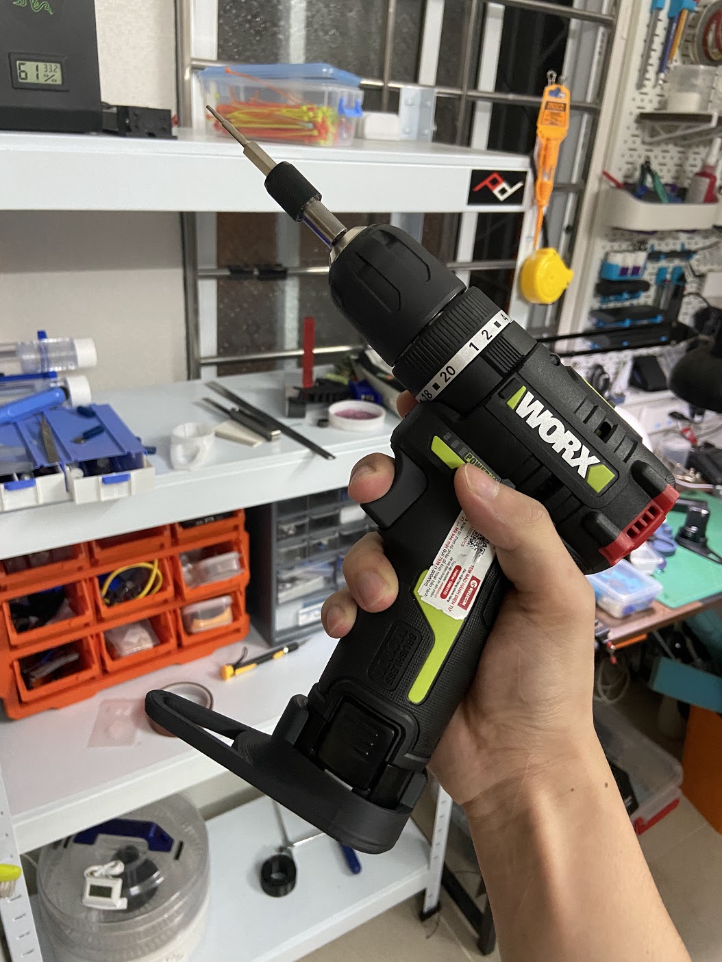 Worx WU131 Battery Feet by FOX | Download free STL model | Printables.com