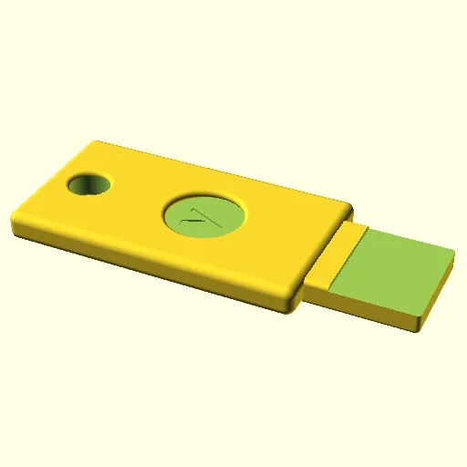 Template for Yubikey Neo / Yubikey 4 by Nem | Download free STL model ...