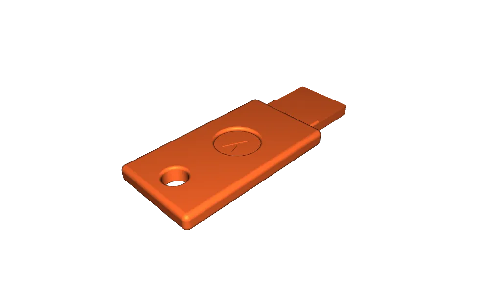 Template for Yubikey Neo / Yubikey 4 by Nem | Download free STL model ...