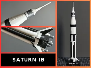 Saturn 1B by EmayhewC | Download free STL model | Printables.com