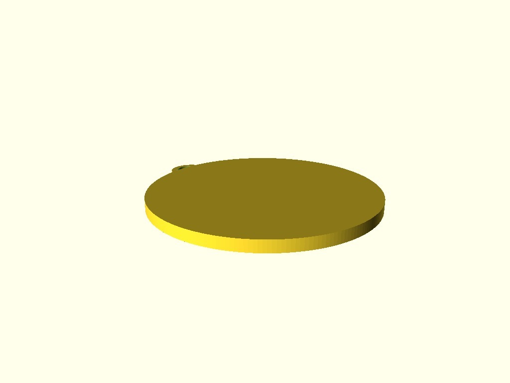 Customisable Test Keychain/Pendant by someoneonly | Download free STL ...