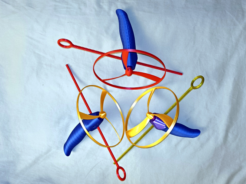 Way over-engineered pullcopter v3 by Anachronist | Download free STL ...