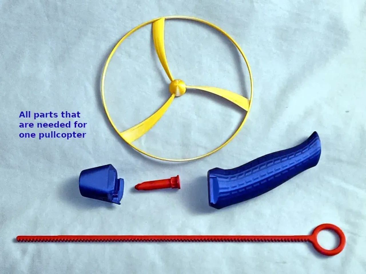 Way over-engineered pullcopter v3 by Anachronist | Download free STL ...